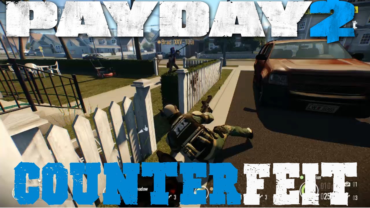 Payday 2 - Counterfeit Heist (Overkill) - Wolf Pack DLC - YouTube