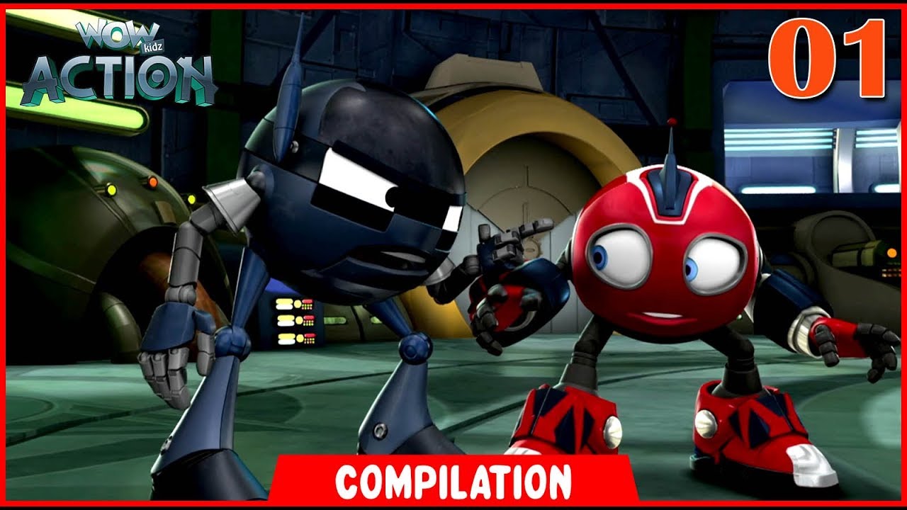 Rollbots | Compilation - 01| Action series for kids| 3D cartoons ...