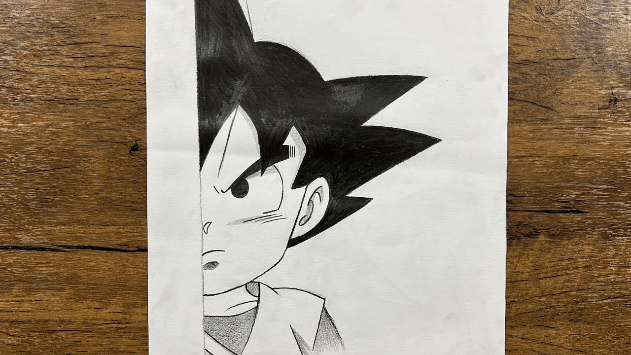 How to draw Goku from Dragon Ball DAIMA | easy step-by-step - YouTube