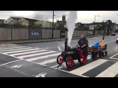 4 inch scale foster traction engine - YouTube