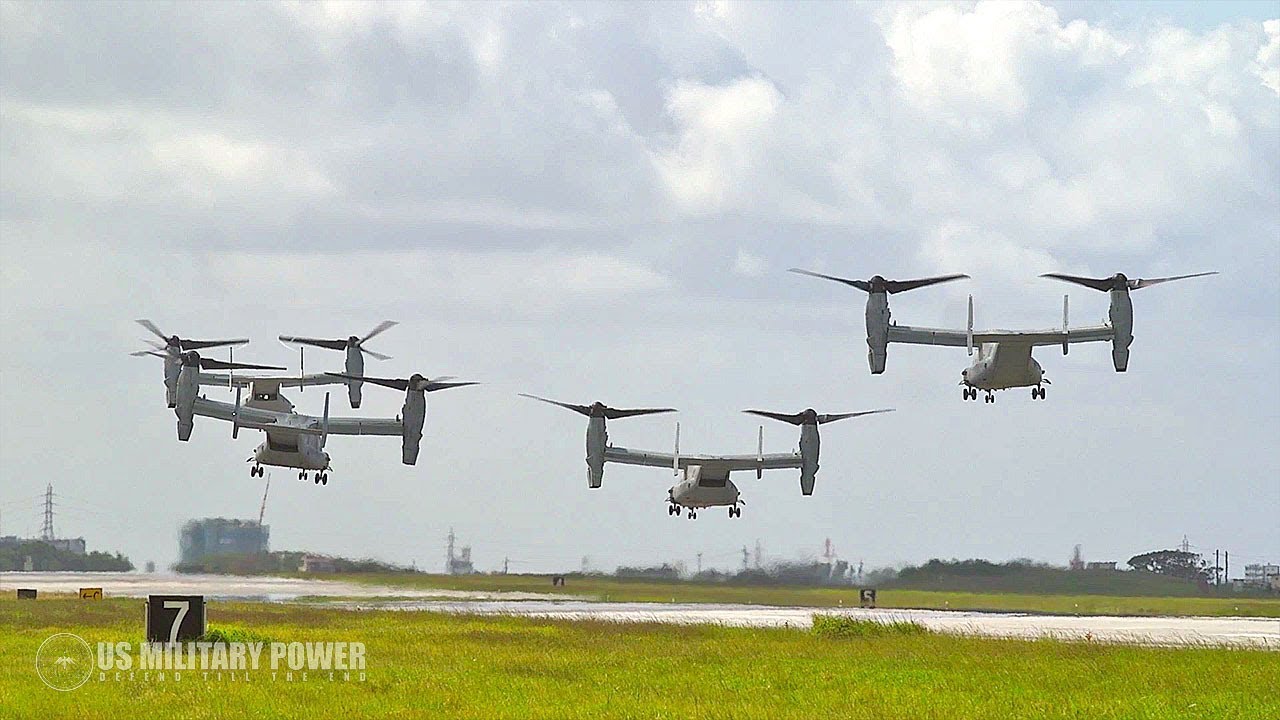 U.S. Marine Aircraft Group 36 Conduct a Rapid Deployment Exercise - YouTube