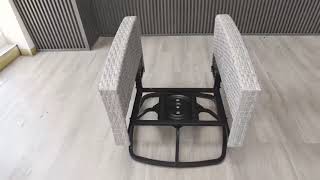 How to intall 8021 reclining chair?#howto #zzw#recliningchair #swivelchair #outdoorfurniture #patio