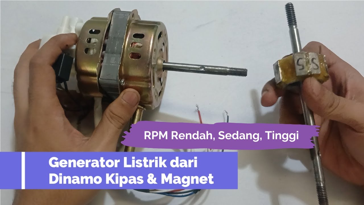 Generator dari Dinamo Kipas Angin Part I #diygenerator #listrikdinamis ...