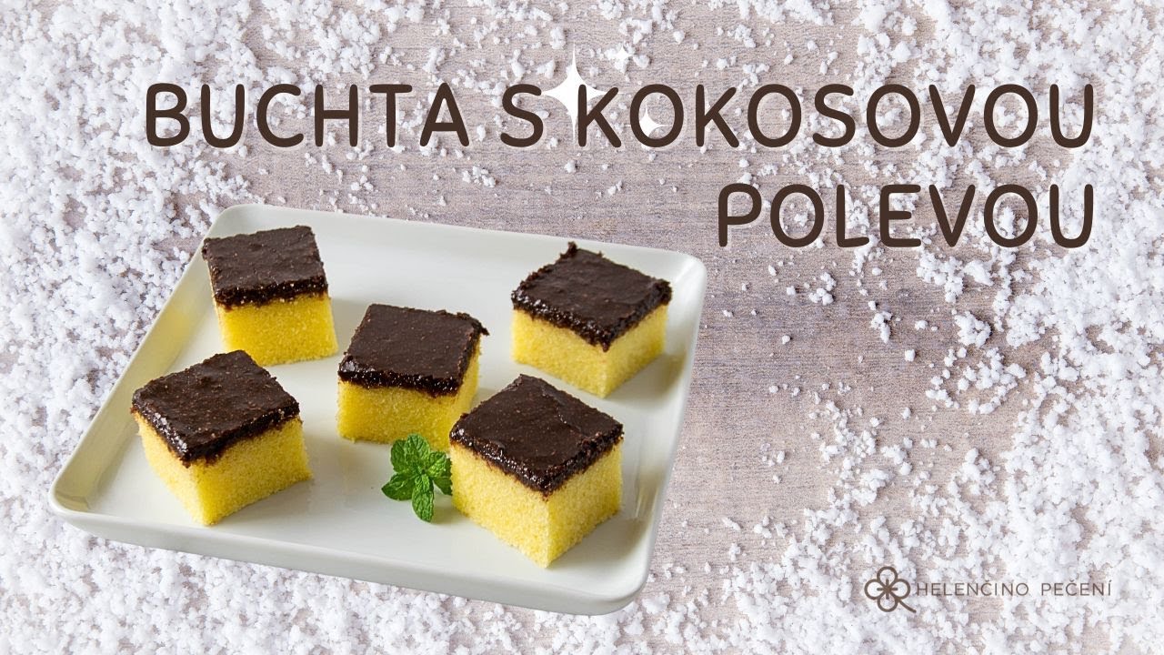 🥥 Báječná rychlá buchta s kokosovou polevou: Hotovo za pár minut! ⏱️🌴 ...