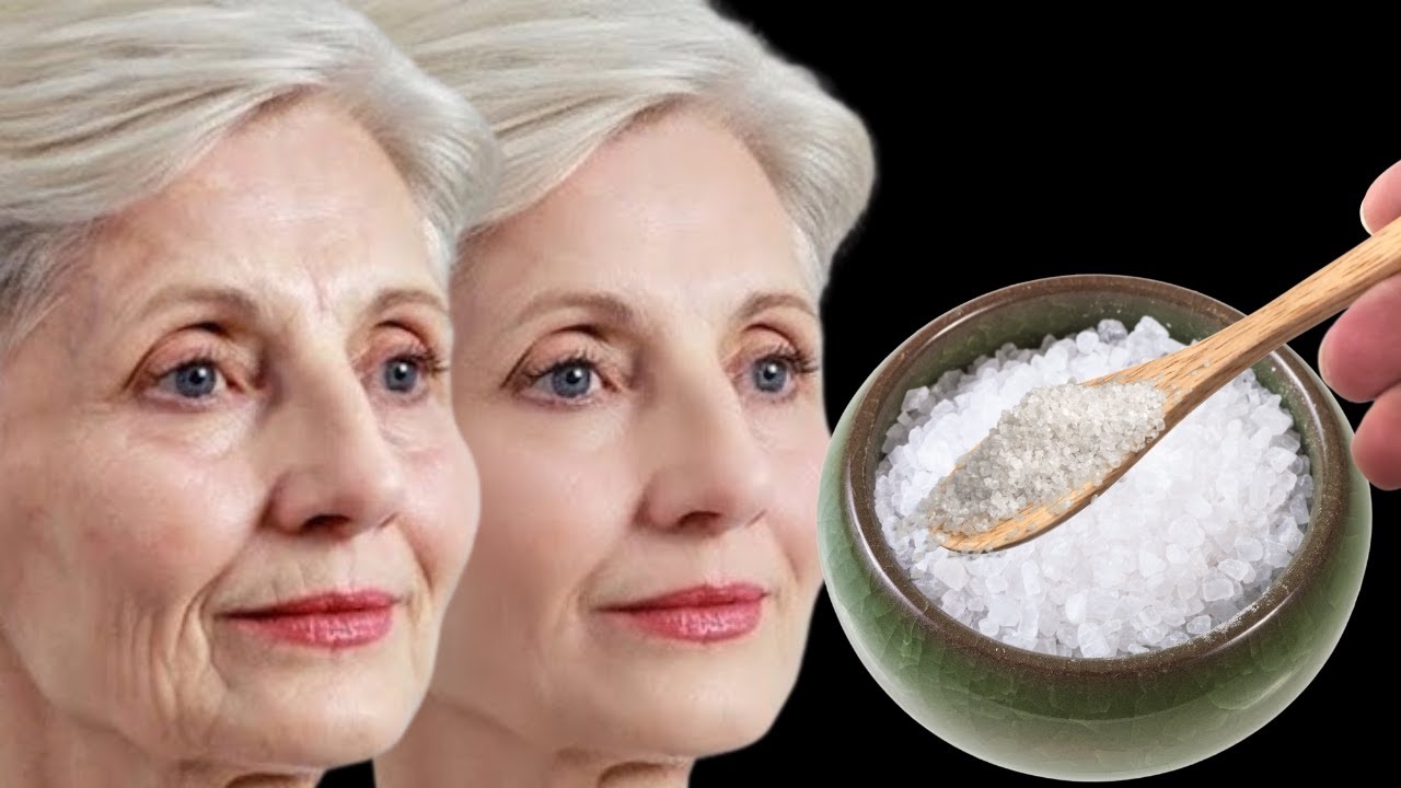 Salt erases all wrinkles even at 70! Anti aging salt mask for ...