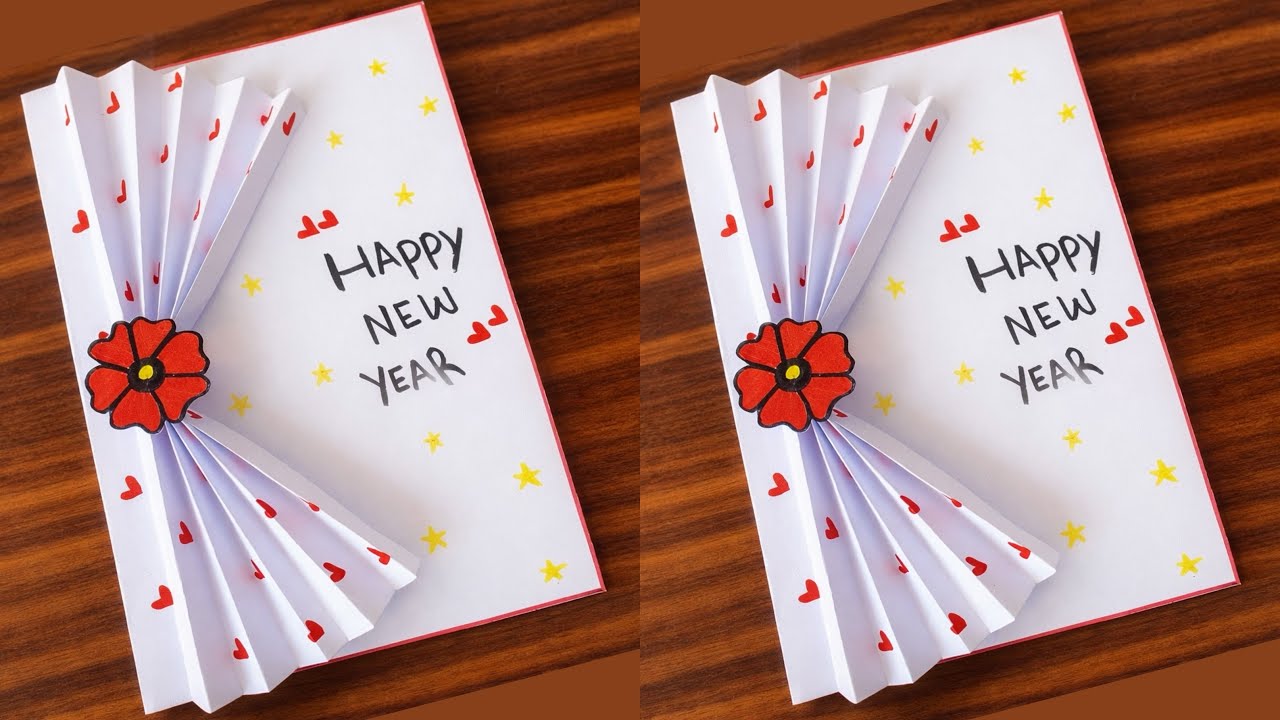 Happy New Year card idea || Diy New Year Card || How to make New Year ...