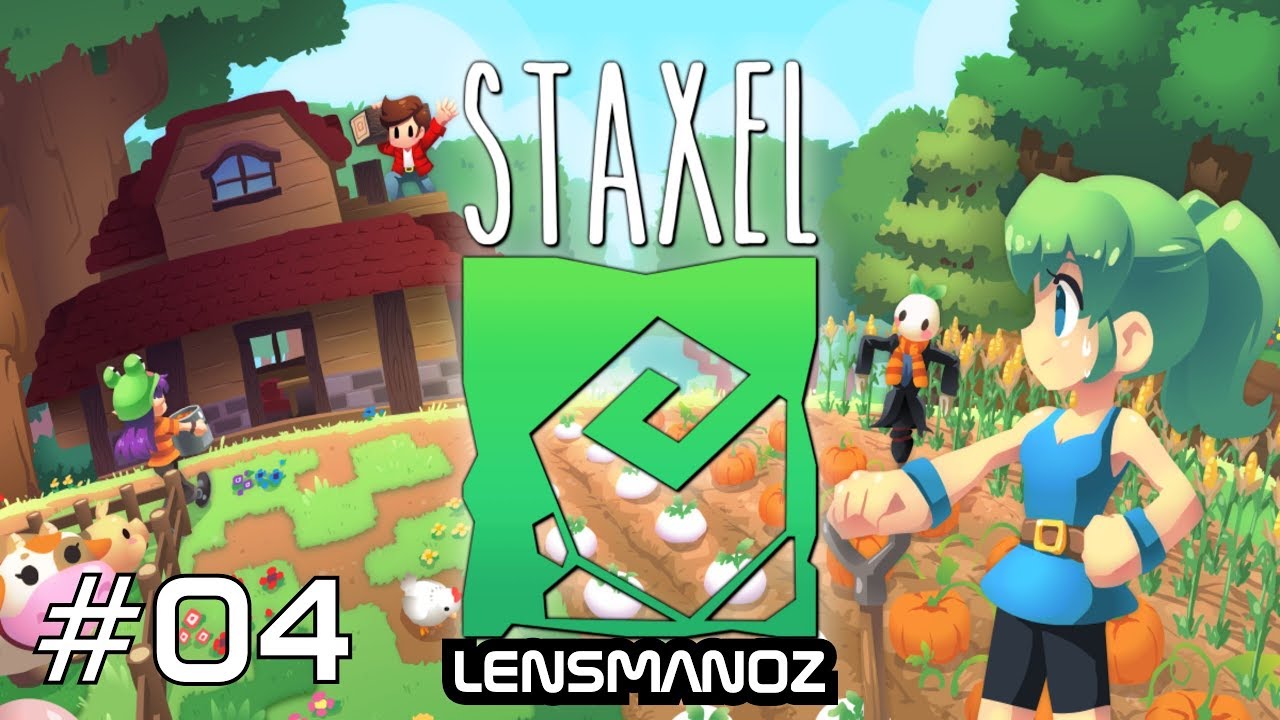 Staxel (Early Access) - Ep 4 - Complete Barn - YouTube