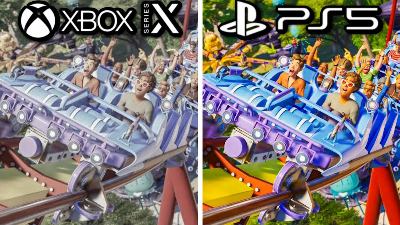 Planet Coaster 2 PS5 vs Xbox Series X Graphics Comparison - YouTube