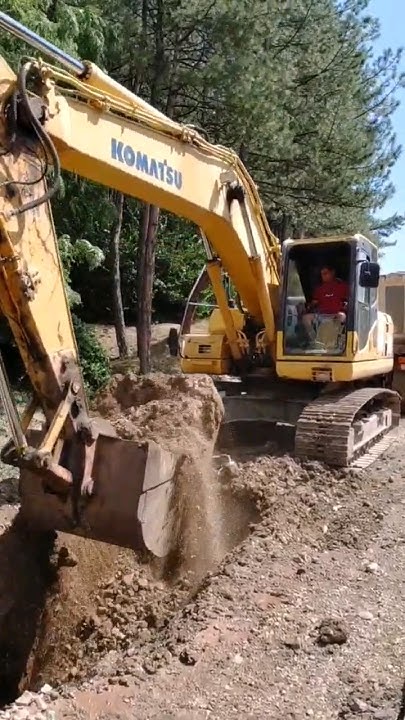 How to dig trench with excavator - YouTube