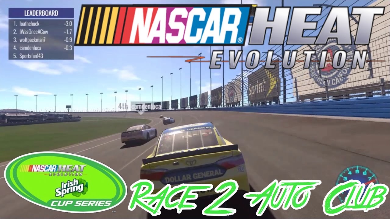 NASCAR Heat Evolution Irish Spring League Race 2 @Auto Club - YouTube