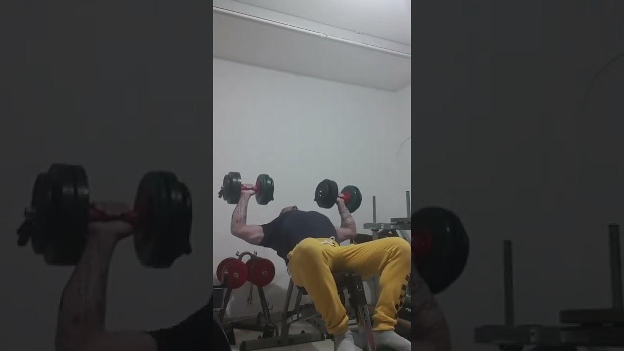 inclinate bench press con manubri - YouTube