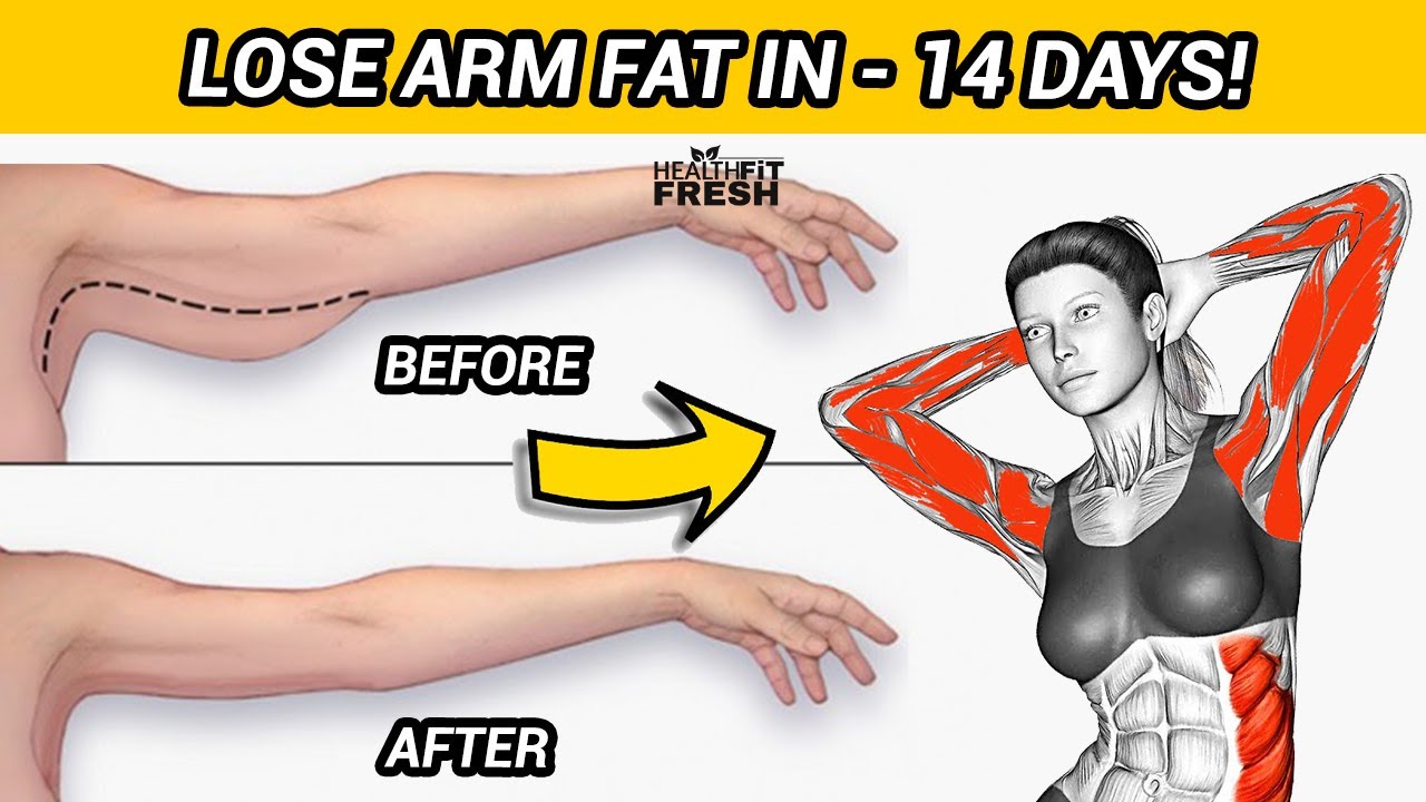 LOSE ARM FAT in 2 Weeks | 4 minute Home Workout - YouTube