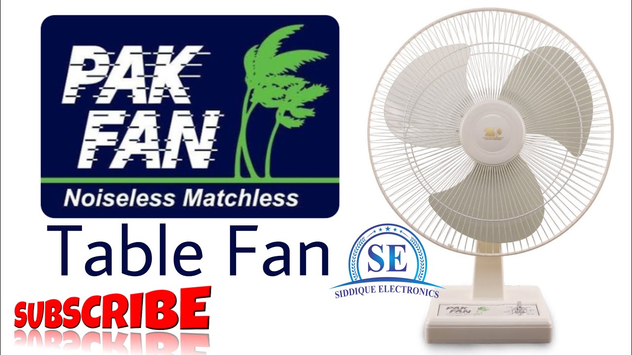 Pak Fan Table Fan - YouTube