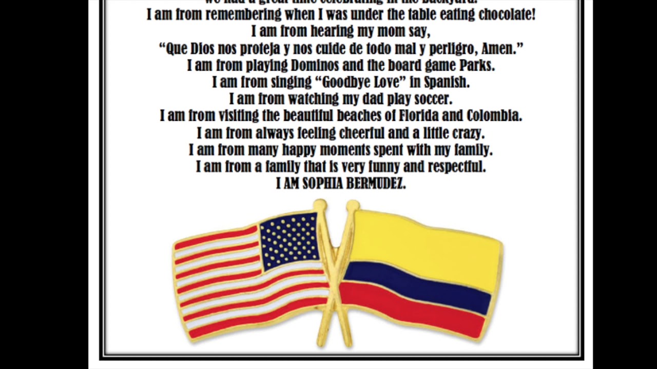 I Am From Poem 2020 - YouTube