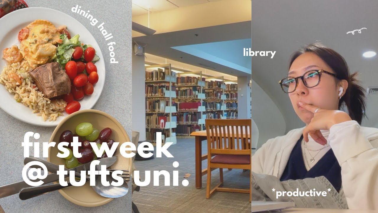 my first week at tufts university | reading, dorm life, & being a ...