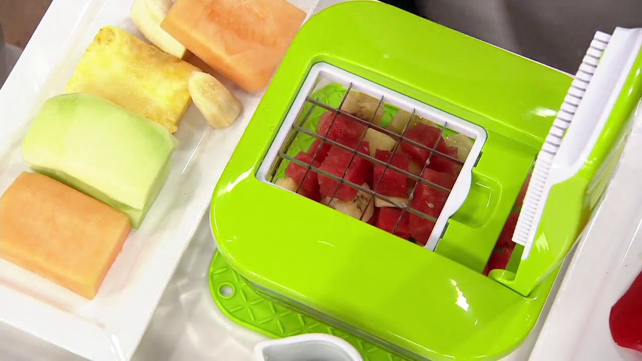 Genius 12-Cup Chopper w/5 Blades and Glass Baker w/Storage Lid on QVC ...