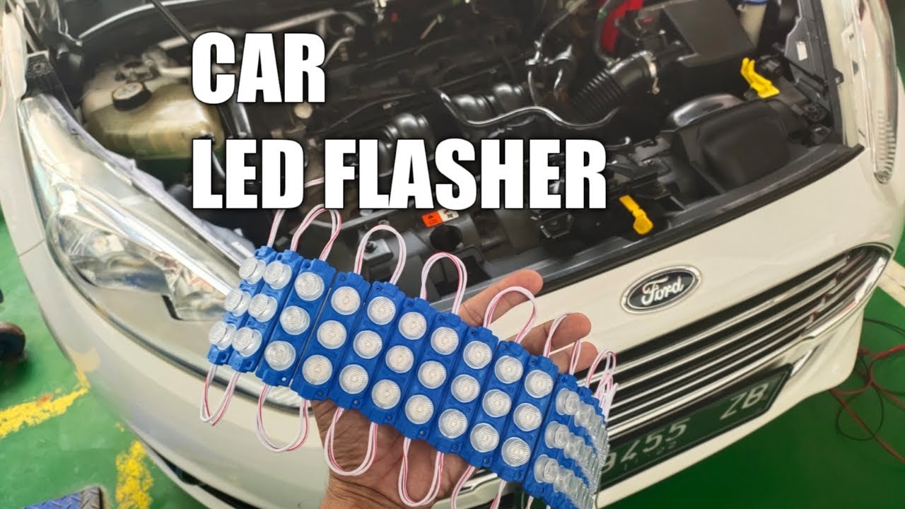 How To Make CAR LED FLASHER Using Relay - YouTube
