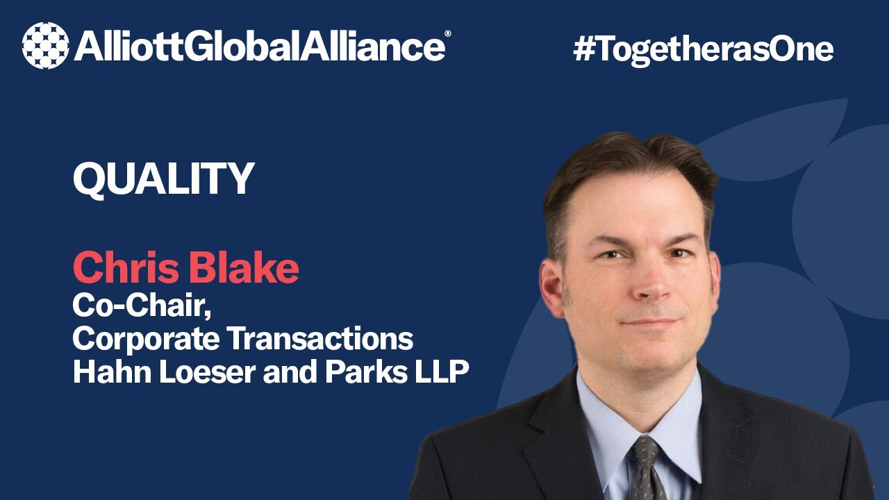 Chris Blake, Deputy Chair of Alliott Global Alliance's North America ...