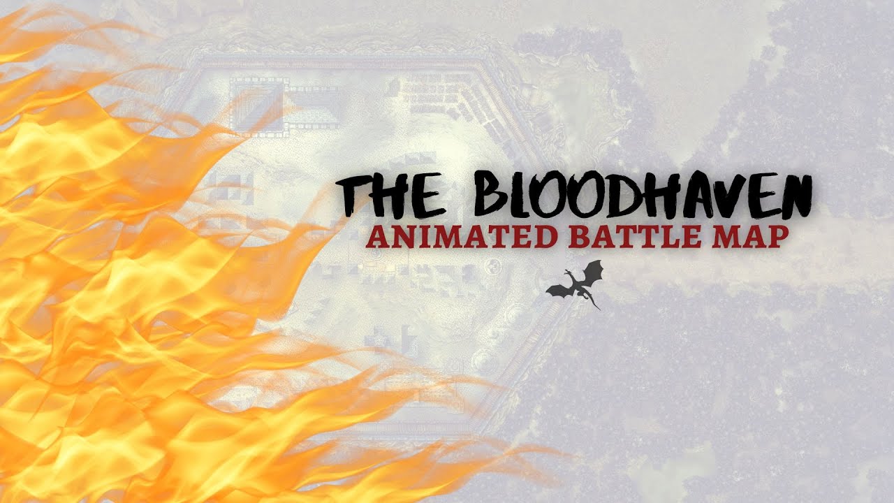RPG Animated Battle Map - The Bloodhaven - YouTube