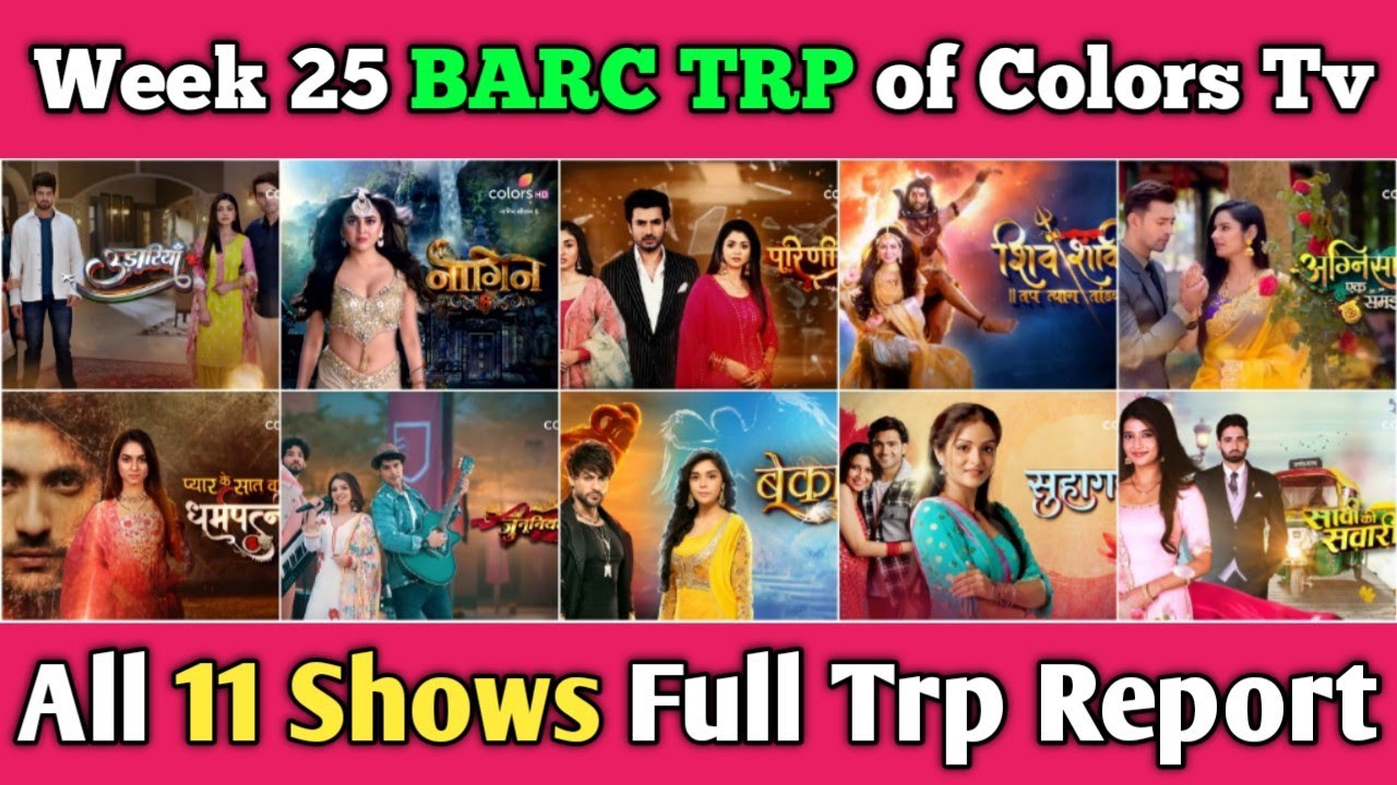 Colors Tv BARC TRP Report of Week 25 : All 11 Shows Full Trp Report - YouTube