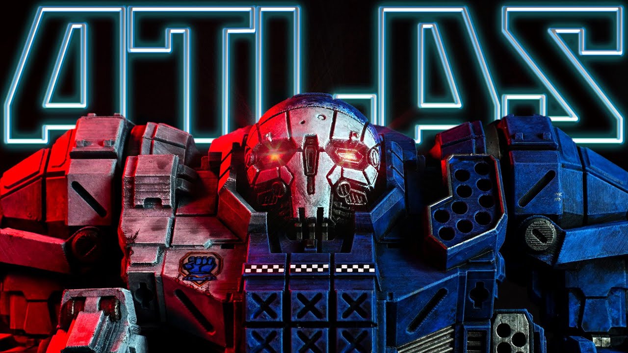 BATTLETECH in Warhammer 40k? Painting a HEROIC scale Atlas - YouTube