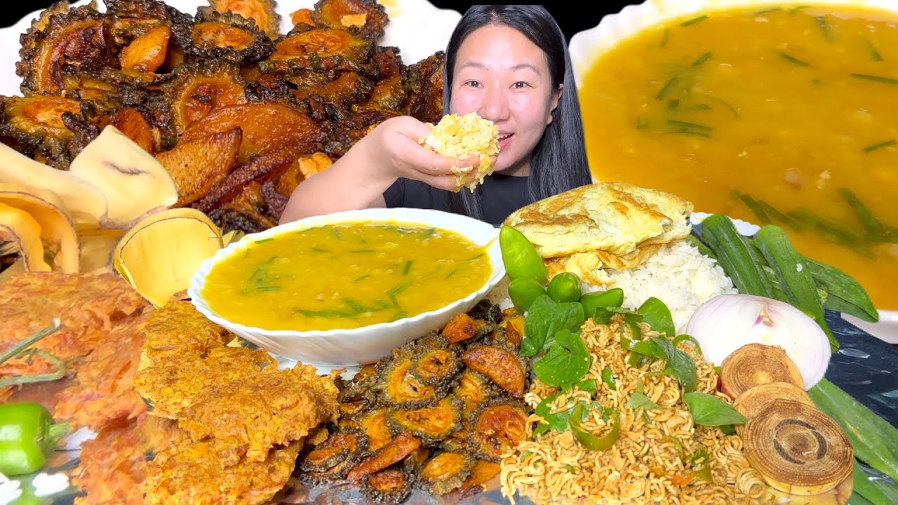 Ooti Manipuri Style Dry Pea Curry, Mimi Singju, Baby Shrimp Bora ...