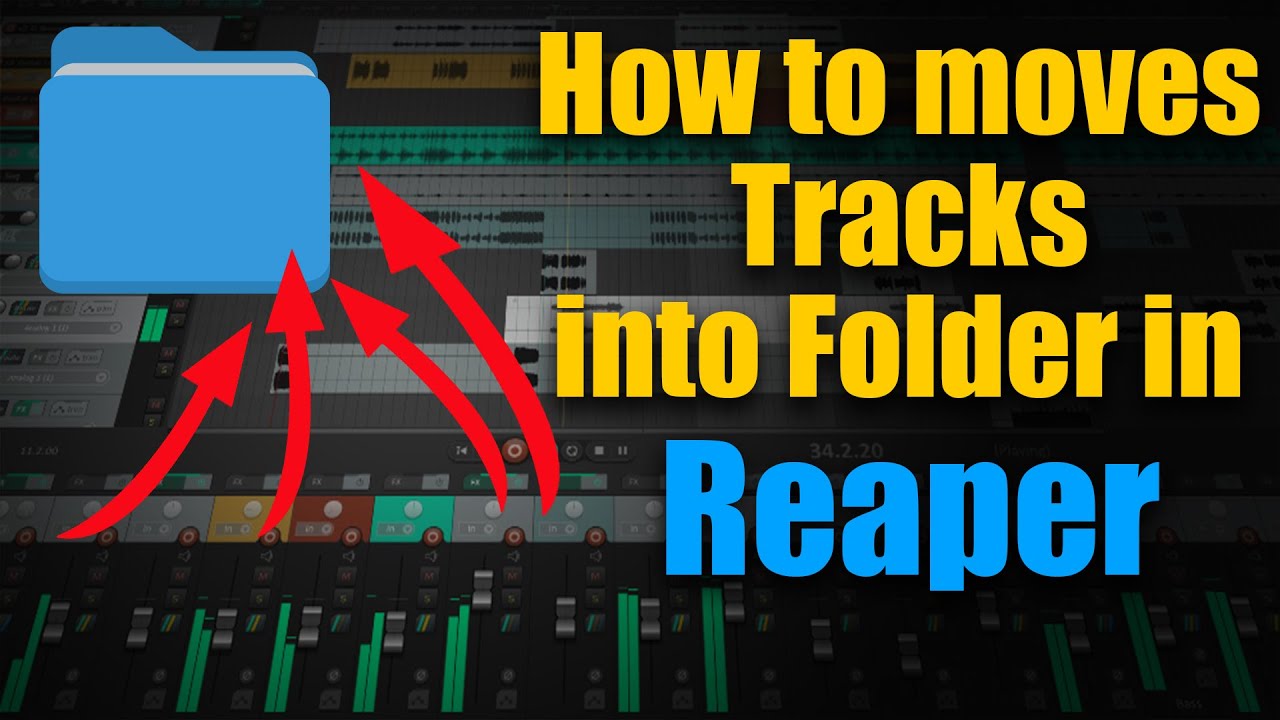 How to Create Tracks Folder In Reaper ? Reaper hindi Tutorial - YouTube
