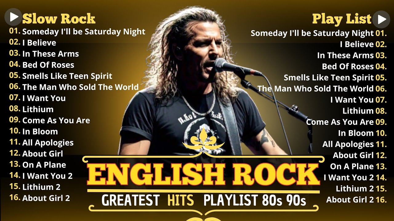 TOP HITS ENGLISH SONGS - SLOW ROCK BARAT - Greatest Hits Playlist 80s ...