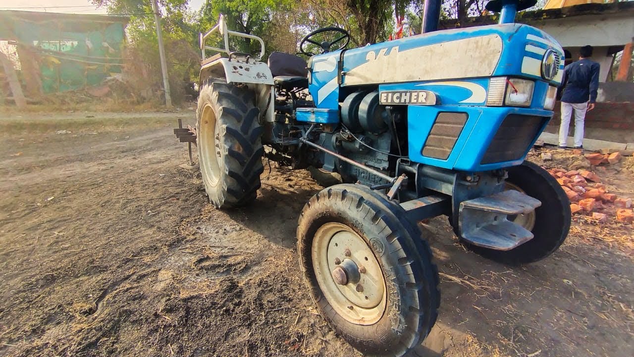 Eicher 364 (Two Cyclinder ) Performance With 5 Tines Cultivator in Paddy Khet Very Hard Khet ...