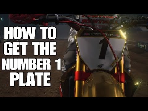 Monster Energy Supercross how to get the number 1 plate. - YouTube