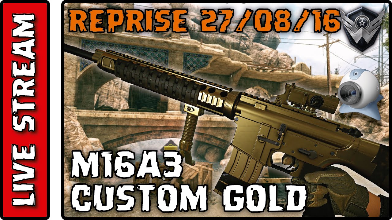 🎮 Warface, M16A3 Cutom Gold, Convoy, [Reprise 27/08/16 - Parte 2] - YouTube
