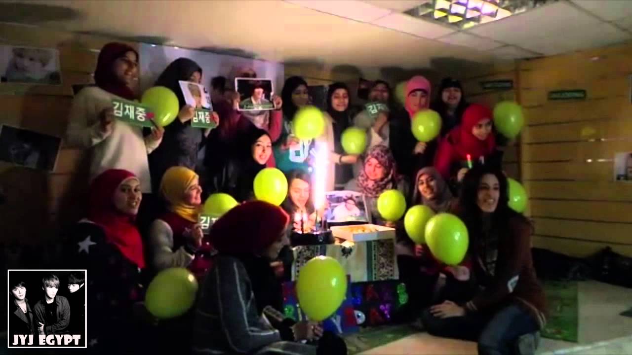 Egyptian Fans Celebrated J Party ♥ JAEJOONG Birthday 2015 ♥ JYJ_EGYPT ...