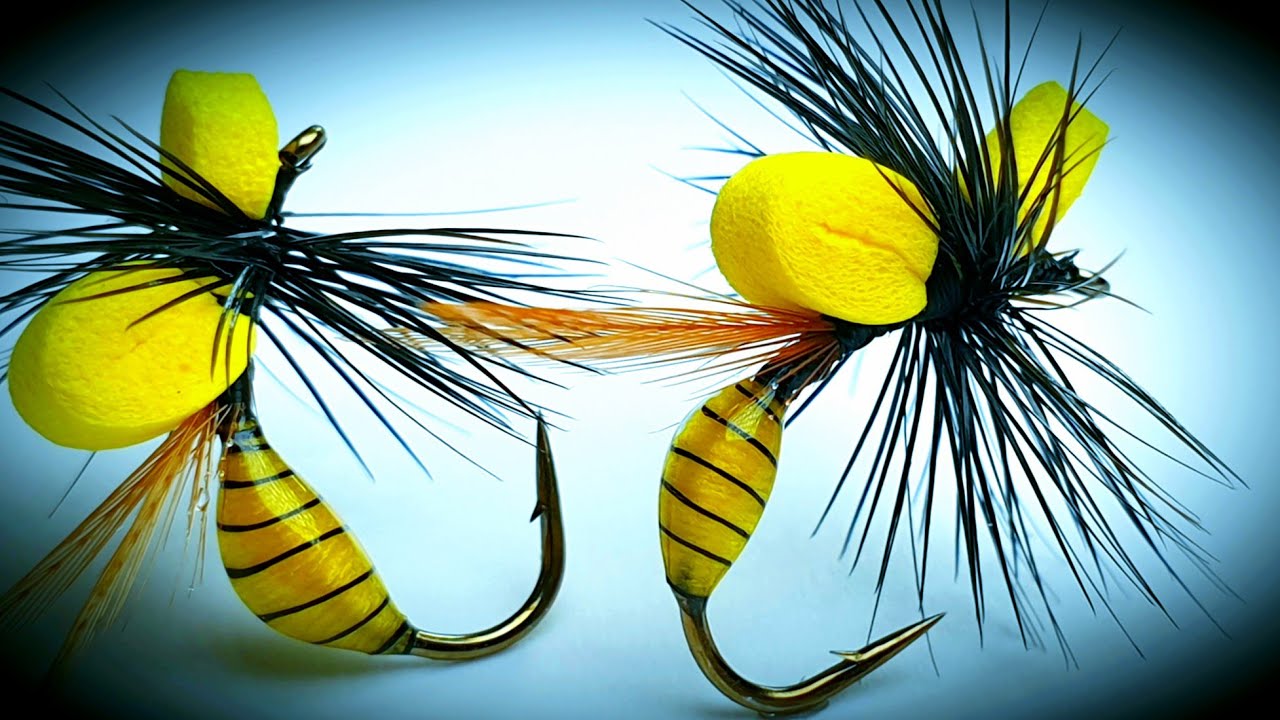 Tying a Wasp(Dry Fly) - YouTube