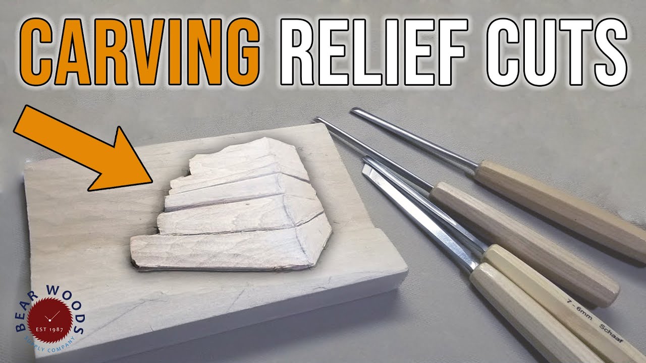 Wood Carving RELIEF CUTS with Hand Tools - YouTube