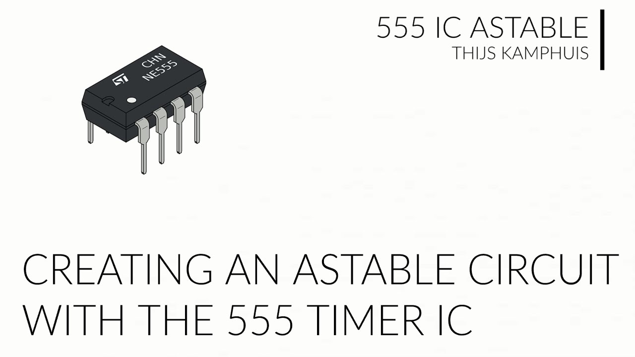 Building an astable clock with the 555 timer - YouTube