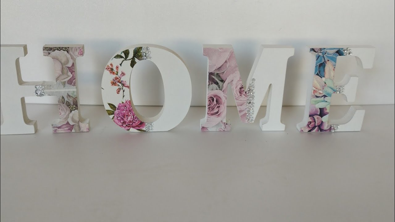 Diy Letras home - YouTube