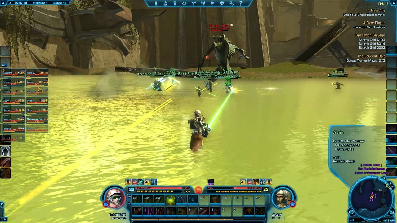 Star Wars The Old Republic Taris WORLD BOSS - YouTube