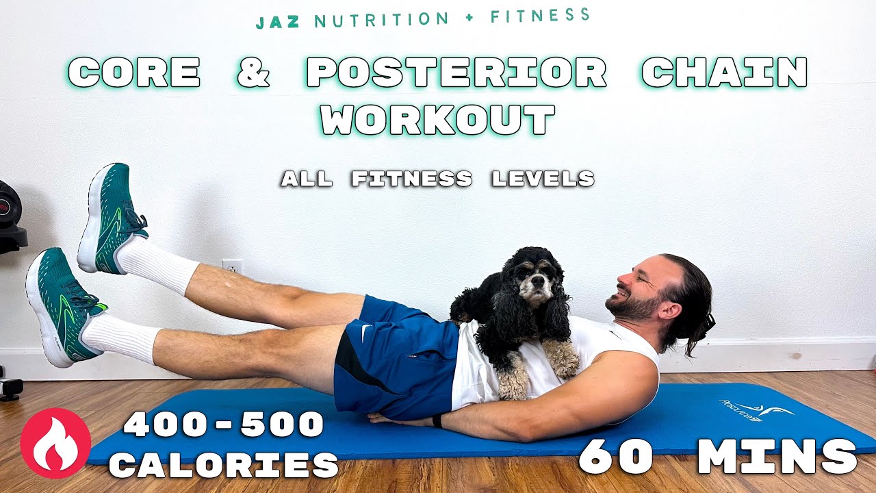 60 Min Core & Posterior Chain Workout for All Fitness Levels | 🔥 400 ...