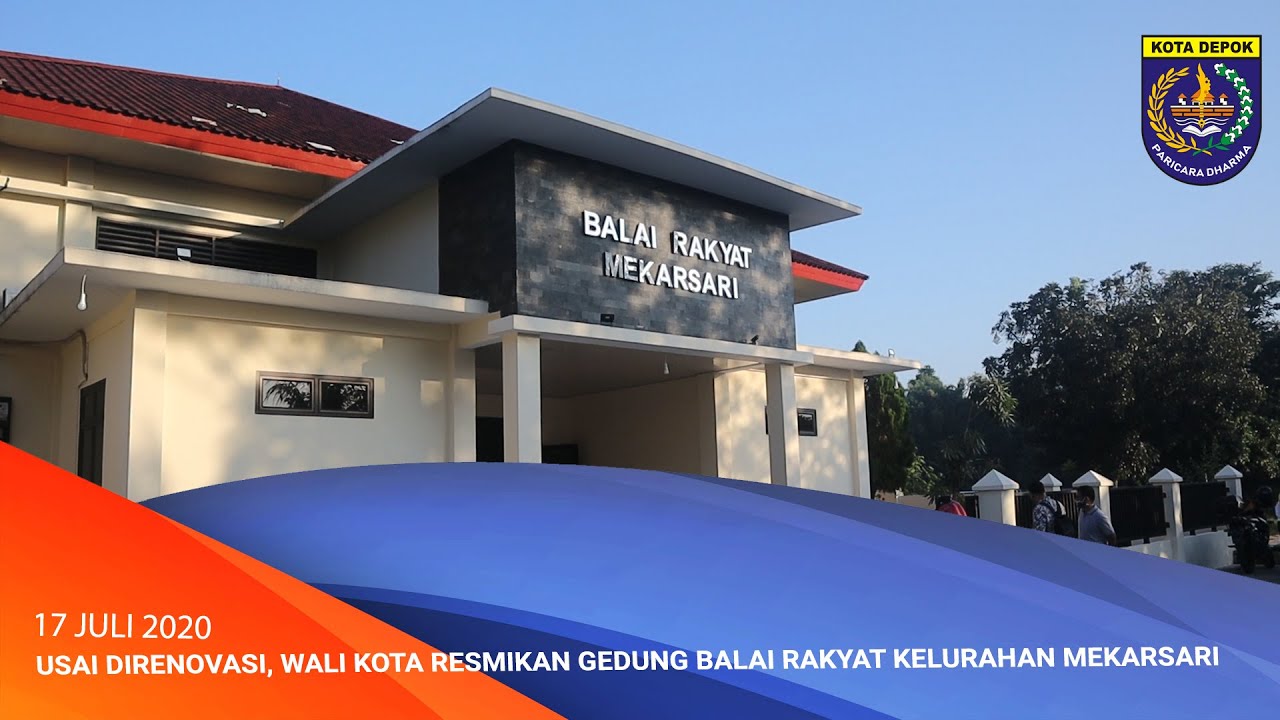 Usai Direnovasi, Wali Kota Resmikan Gedung Balai Rakyat Kelurahan ...