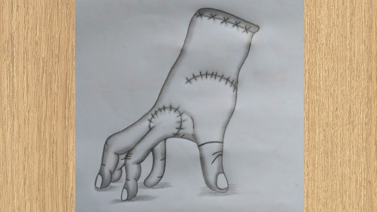 How to Draw Thing | how to draw things wednesday from the addams family ...