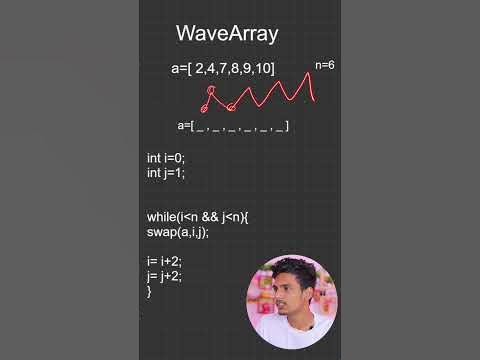 Wave Array 💯easy solution #programming #100daysofcode #coding - YouTube