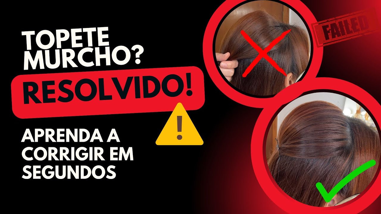 Como Corrigir Topete Murcho em Segundos (Técnica Rápida para ...