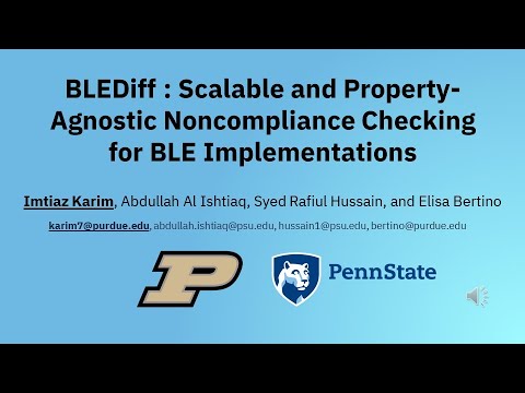 BLEDiff (IEEE S&P 2023) - YouTube