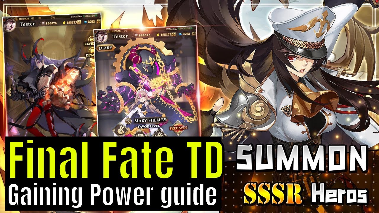 Final Fate TD: How To Gain Power Guide/20 Summons - YouTube