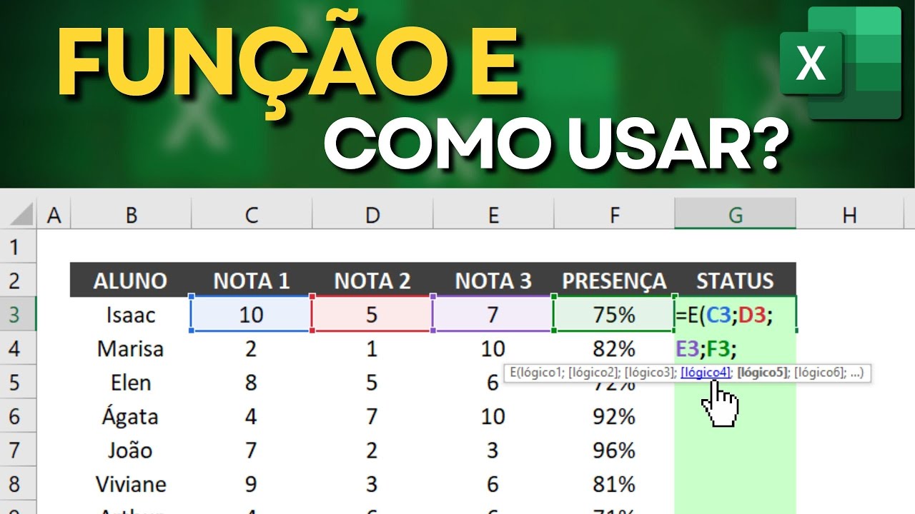 Como Usar Fun o L gica E Como Fazer No Excel YouTube como-usar-fun-o-l-gica-e-como-fazer-no-excel-youtube