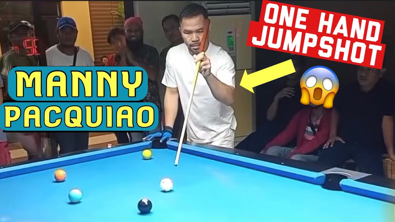 MANNY PACQUIAO'S 8 BEST JUMP-SHOTS IN BILLIARDS - YouTube