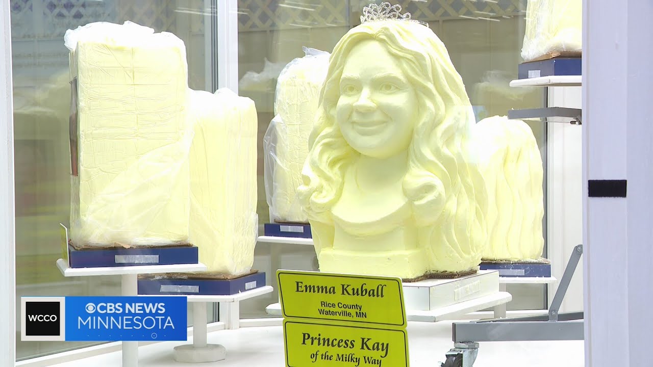Minnesota State Fair artist uses 900 pounds of butter for sculpted ...