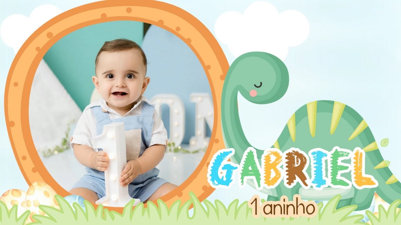 RETROSPECTIVA DINO BABY GABRIEL 1 ANINHO - YouTube