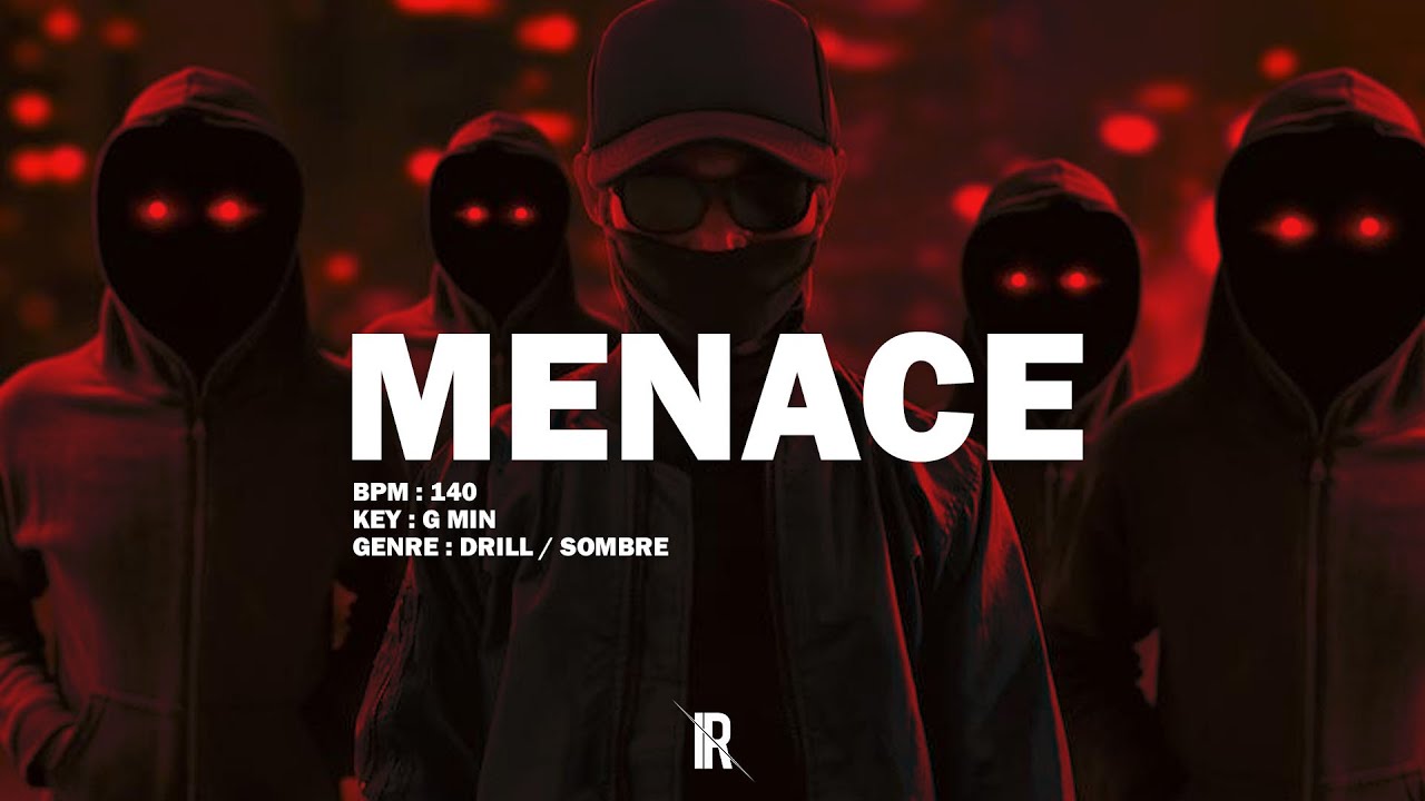 Instrumental Rap - "MENACE" Instru Rap Drill Sombre 2023 - YouTube