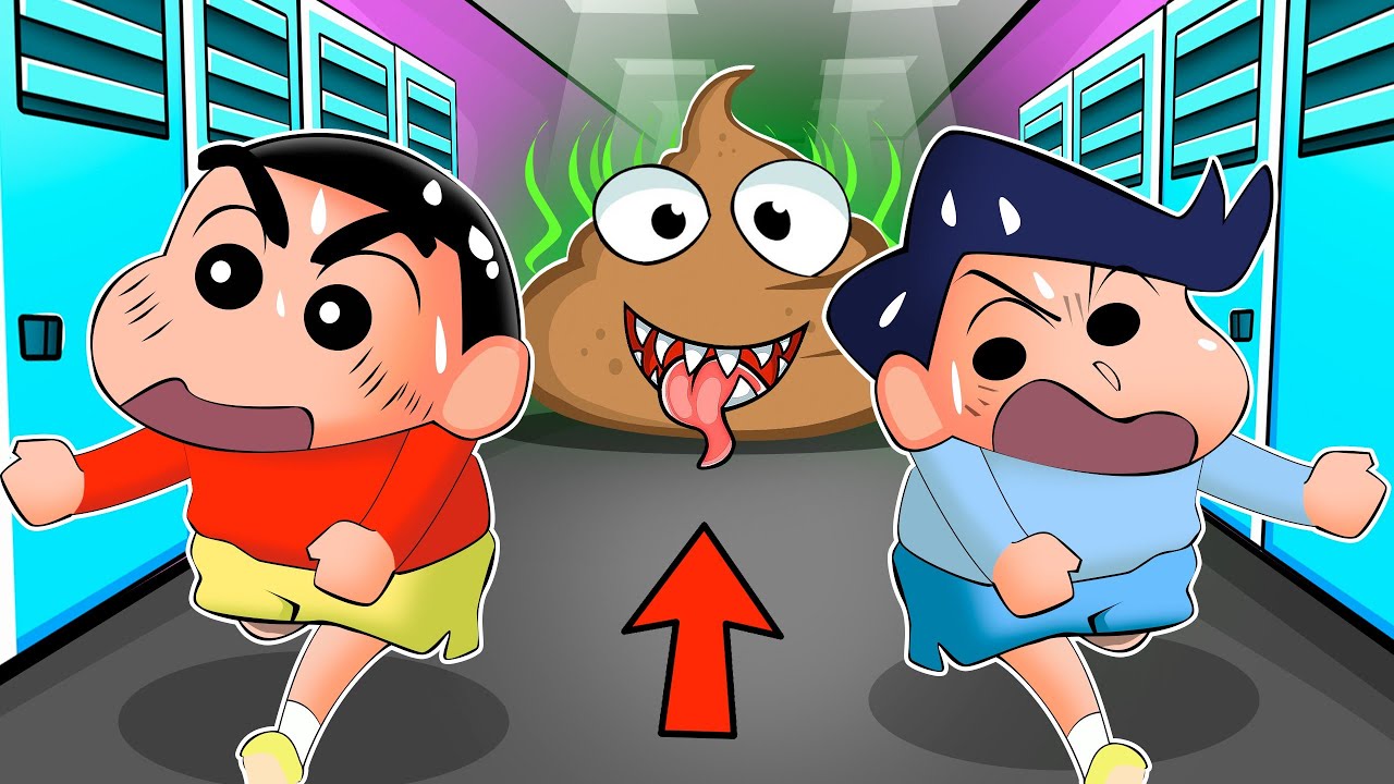 Shinchan Playing Poop Or Die Challenge 💩 | Roblox Don't Poop Yourself ...